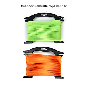 XILEWHZF Line Winder Rope Organizer - Line Winder Rope and Paracord Holder Cord Organizer, Organizer Rope Spooler Accessory Tool Prevent from Knots Recoils and Kinks (6 Pcs)