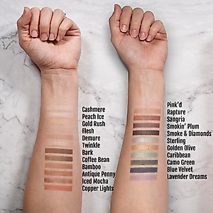 BaeBlu Hypoallergenic Eyeshadow Organic 100% Natural Finely Pressed Velvety Smooth Powder, Made in USA, Cashmere