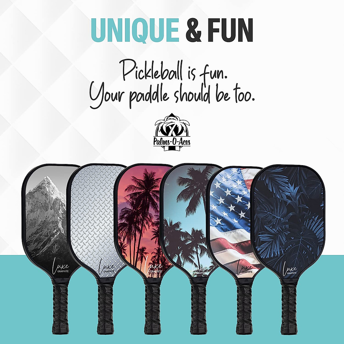 Palms-O-Aces Carbon Fiber Pickleball Paddles – Lightweight & Durable Pickleball Rackets for Adults - Enhanced Spin Texture - Toray 700 Graphite Pickleball Paddle - Cover Included