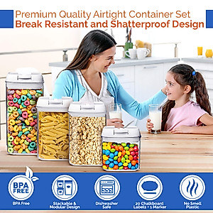 Airtight Food Storage Container Sets, Pantry Organization, Kitchen Organization, Pantry Containers, Larger Sizes with Interchangeable Lids,Premium Quality with Leak Proof Design -BPA FREE(9-Piece Set)