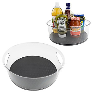 Spectrum Hexa Large Lazy Susan - Revolving Storage Tray for Refrigerator, Pantry, Cabinet, Table, & Shelf Organization / Perfect for Spices, Condiments, Produce, & More