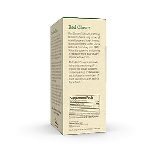 Alvita Organic Red Clover Herbal Tea - Made with Premium Quality Organic Red Clover Blossoms, with Dried Sweet Grass Flavor, 24 Tea Bags