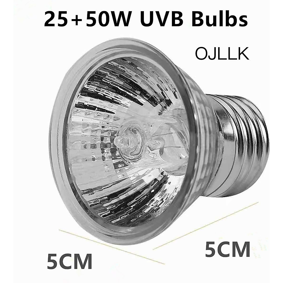 Reptile Tortoise UV Heat Lamp 25W 50W E27 Turtle Heating Lamp Basking Lamp UVA UVB Lizard Light Bulbs for Aquarium Turtle Tank Terrariums (4 PCS)