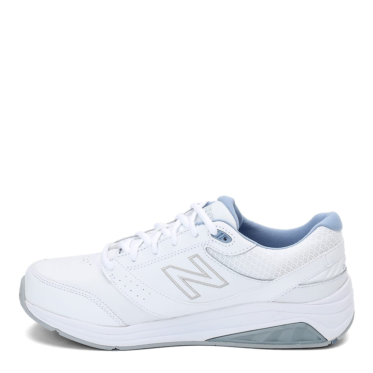New Balance Women's 928v3 Walking Shoe, White/Blue, 8 B US