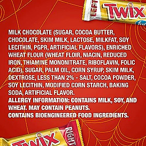 TWIX Fun Size Caramel Cookie Chocolate Candy Bars - 10.83 oz Bulk Candy Bag