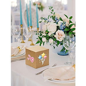 Eupako Gift Boxes 4x4x4 50 Pack Brown Kraft Paper Box with Lids Party Favor Boxes for Bridesmaids Proposal, Crafting, Cupcake, Wedding, Christmas