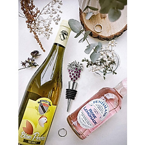 FASHIONCRAFT 1938 Vineyard Collection Wine Bottle Stopper, Bottle Stopper Favor, Gift Favor, Wedding Favor, Party Favor, Pack of 1