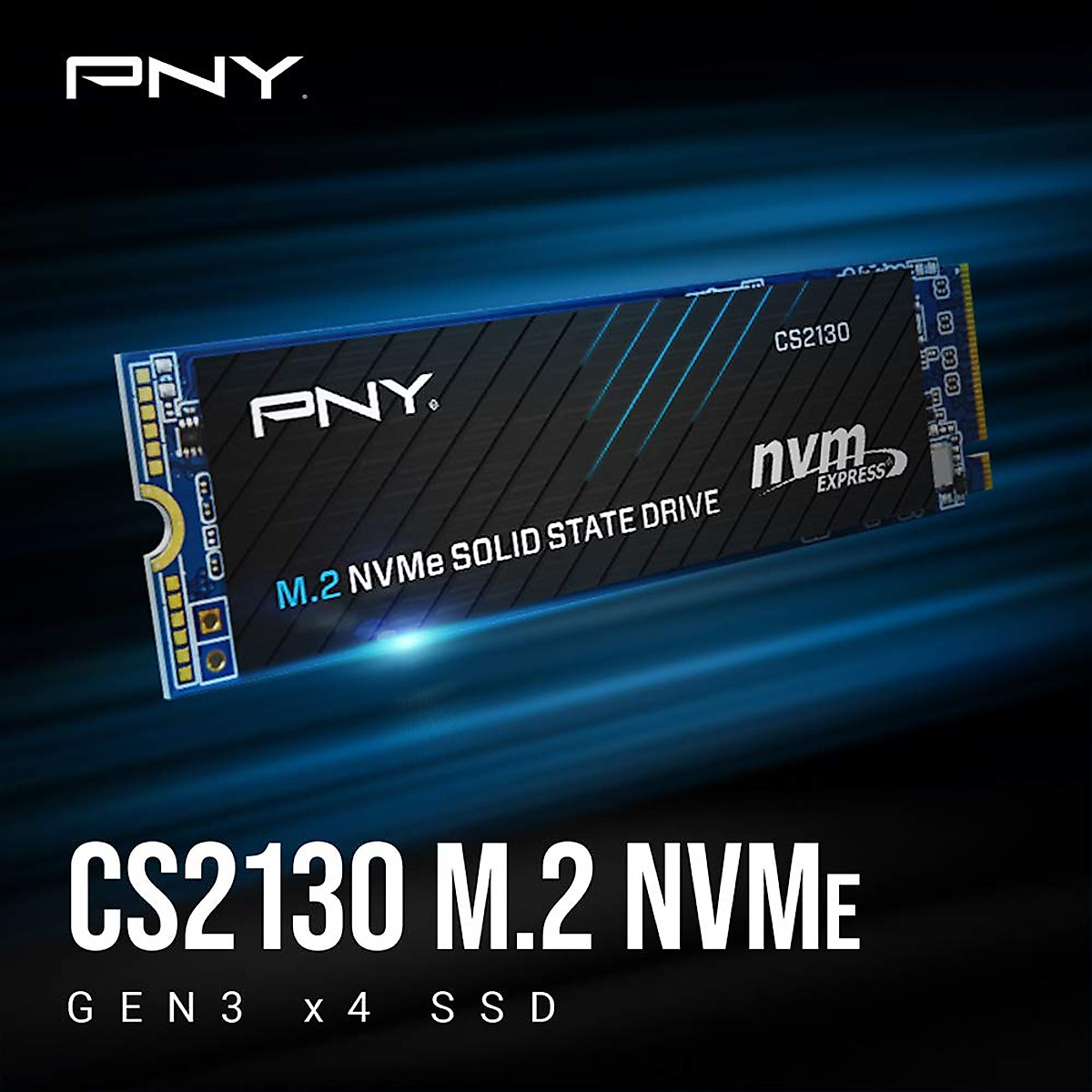PNY CS2130 1TB M.2 PCIe NVMe Gen3 x4 Internal Solid State Drive (SSD), Read up to 3,500 - M280CS2130-1TB-RB