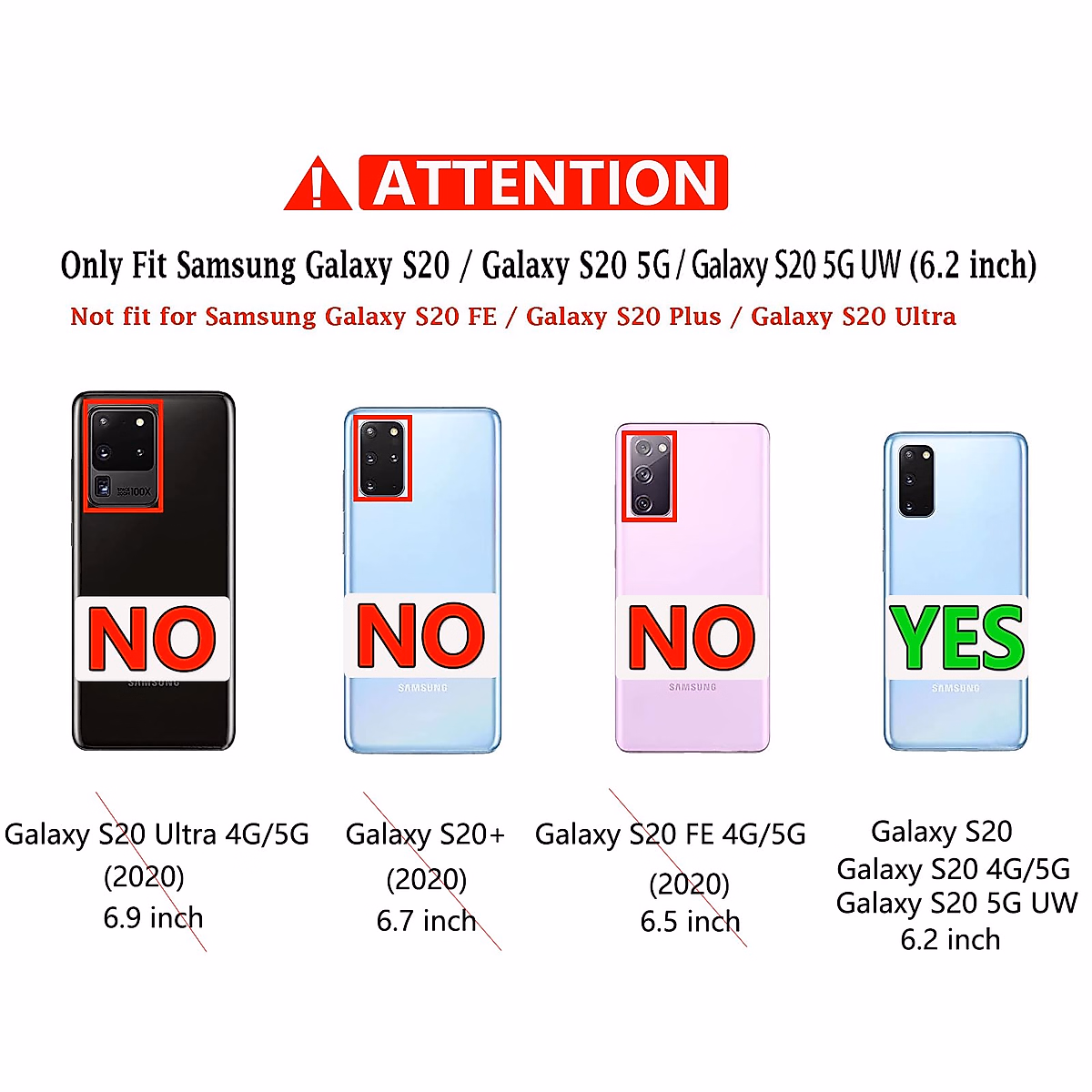 Warsia for Galaxy S20 Case,Samsung S20 Case,with Screen Protector [Military Grade Drop Tested] Heavy-Duty Tough Rugged Shockproof Protective Case for Samsung Galaxy S20 6.2 inch, Purple