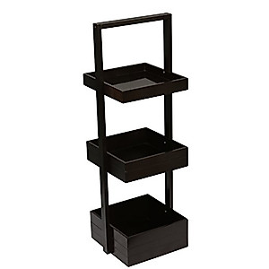 eHemco 3-Tier Bamboo Multipurpose Storage Shelf, Espresso