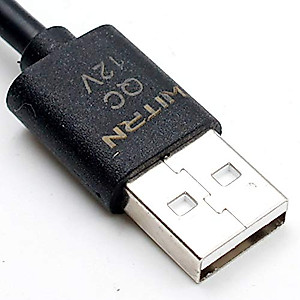 (2-Pack) JacobsParts 12V USB Type-A QC 2.0/3.0 Trigger Power Cable DC 5.5 x 2.5mm Barrel Connector