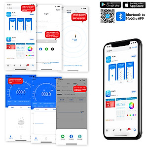 Wireless Bluetooth Clamp Meter, INFURIDER YF-7200APP 6000 Counts Auto-Ranging Digital Voltmeter Ammeter Measures DC AC Volt Amp Ohm Clamp on Multimeter with Capacitance,Temp,Diode Tester