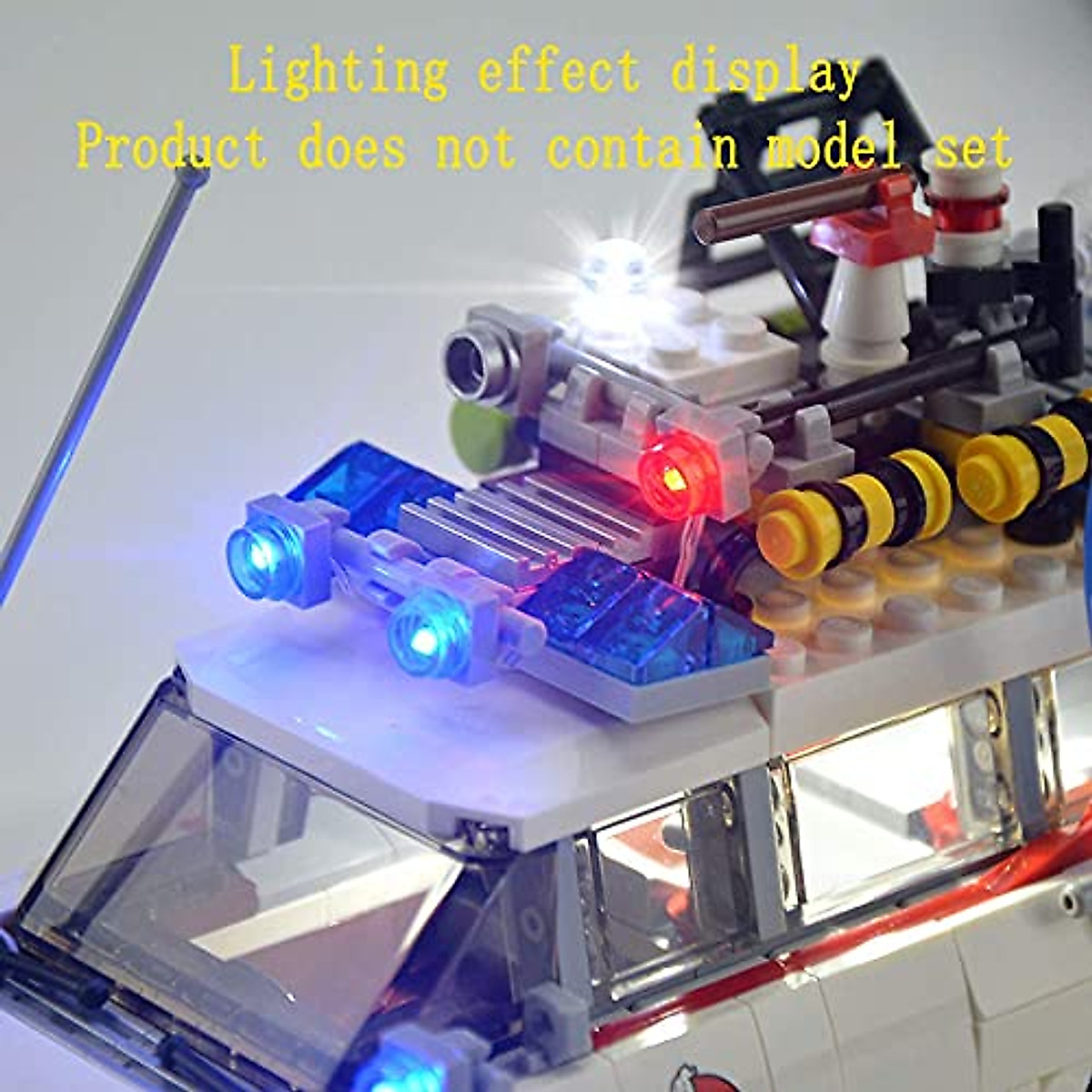GEAMENT LED Light Kit Compatible with Lego 21108 Ghostbusters ecto 1 (Ver.2014) - Lighting Set for Building Model (Model Set Not Included)