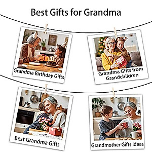 Custom Grandma Blanket with Photos, Gifts for Grandma from Grandson Granddaughter, Grandma Birthday Gifts for Nana from Grandchildren, for Grandma