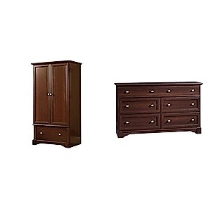 Sauder Palladia Armoire, Select Cherry Finish & Palladia Dresser, Select Cherry Finish