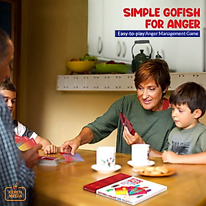 Behind The Anger Card Game for Families, Therapy Games for Kids - Anger Management Toys for Kids - Card Game for Teens - Develop Social Emotional Coping Skills - Anger Control and Counseling Tool