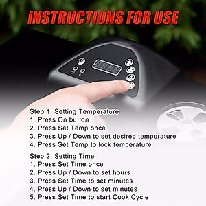 TEMSONE Digital Electric Smoker Control Panel Kit Compatible with Masterbuilt Electric Smokers 20071217 20071317 20071417 20071517 Replace# 9907160014