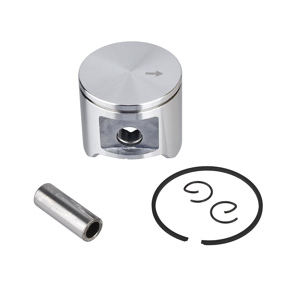 Cancanle 48mm Piston Assembly Piston Ring Pin Clip for Husqvarna 365 Jonsered 2065 2165 Chainsaw