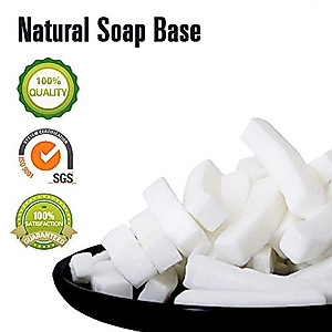 BOOWAN NICOLE Complete DIY Soap Making Supplies Kit Full Beginners Set Including Silicone Mold, Planer Wood Box, Soap Base, Spatulas, Pipette and More