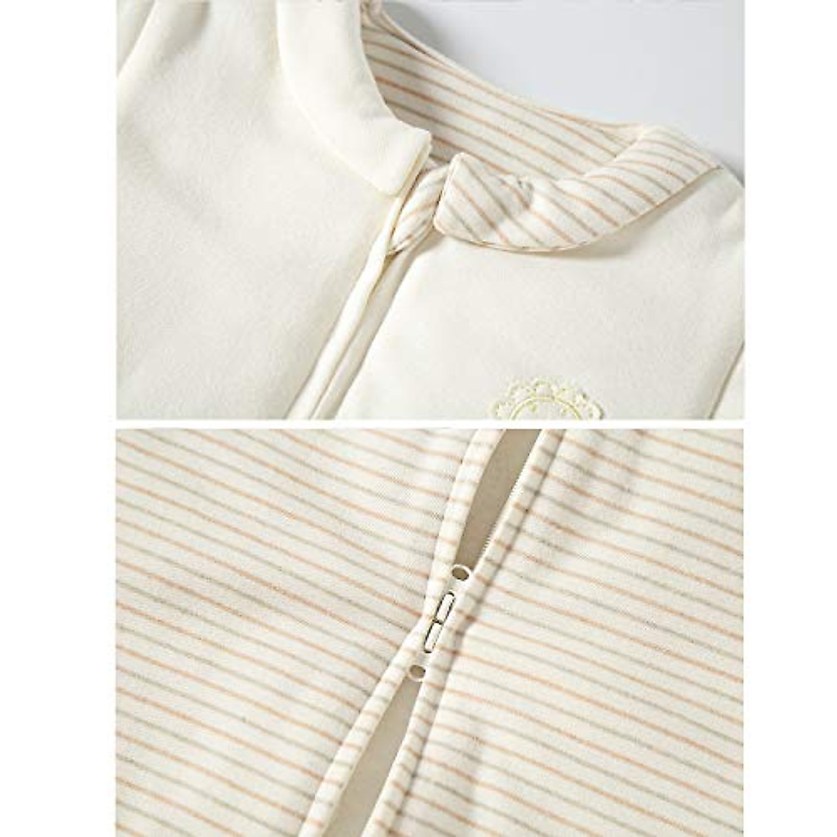 Newborn Baby Sleeping Sack Bag Winter Warm Padded Wearable Blanket Swaddle 2.5 Tog, Striped 0-8 Months