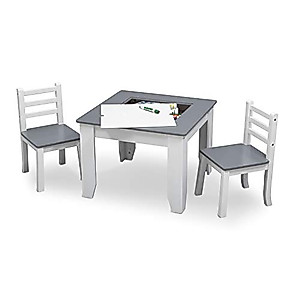 Delta Children Chelsea 3-Piece Table and Chairs Set with Storage