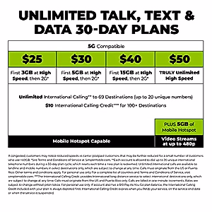 Simple Mobile BLU View 3, 32GB, Blue - Prepaid Smartphone (Locked)