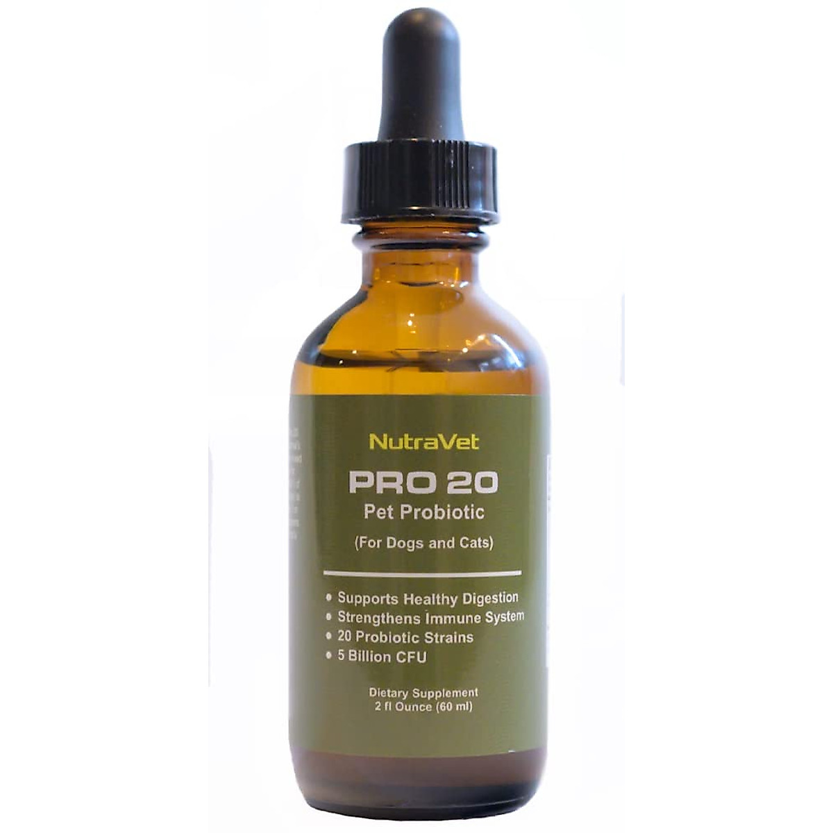 Probiotics for Dogs and Cat Probiotics - 120 servings (1/2ml). 100% Natural Digestive Enzymes for Gas Relief and Healthy Digestion. Prebiotics via Liquid Vitamins for Constipation & Leaky Gut
