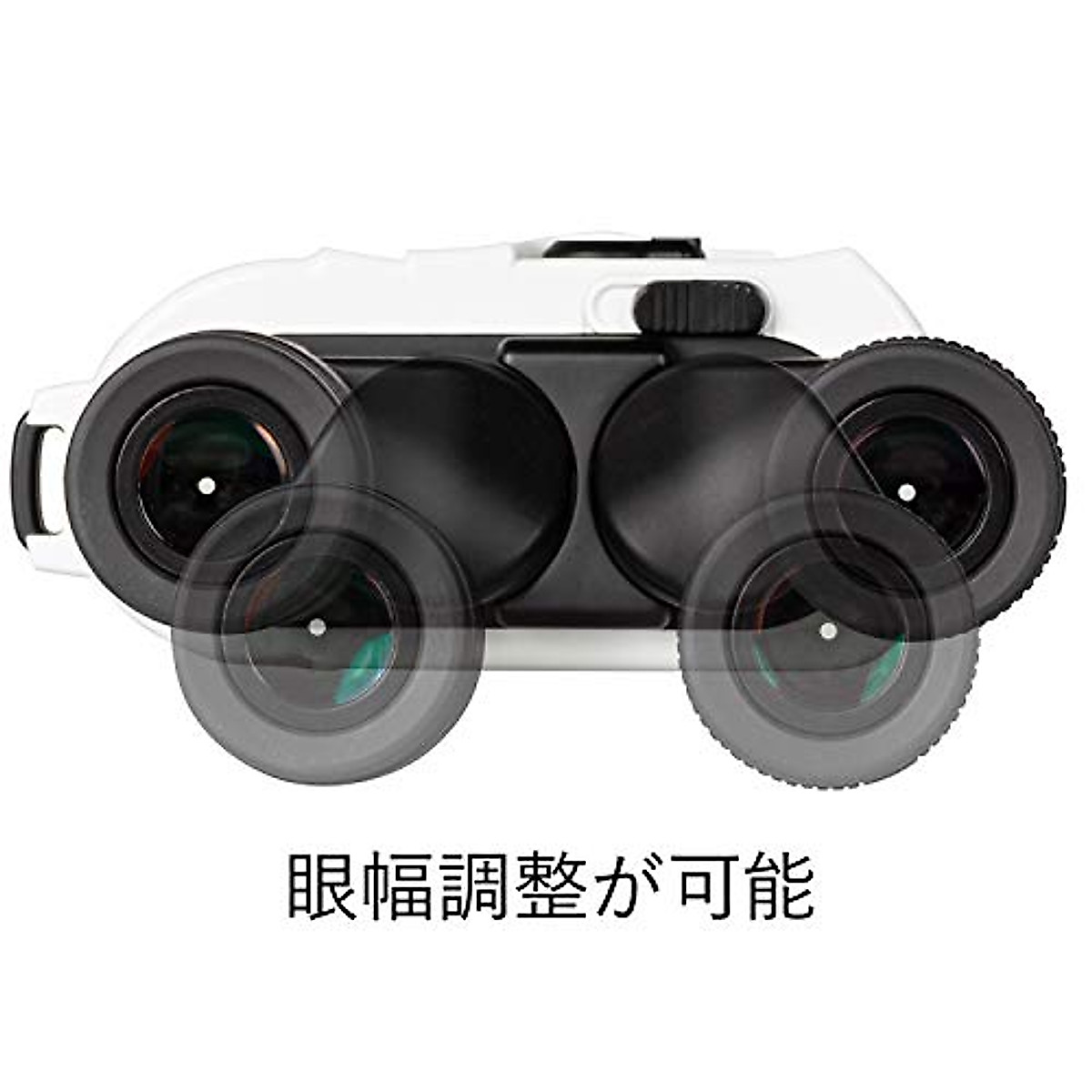 Kenko Image Stabilization Binocular VcSmart Compact White 8x21, Full Multi-Coating, for Sports,Hunting, Bird Watch, Spector Sports, Concerts and Outdoor 101396, White