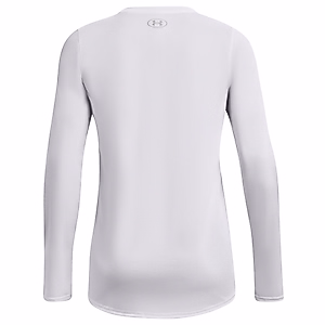 Under Armour Men's Team Tech Loose White Long Sleeve T-Shirt (L)