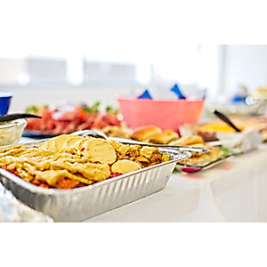 TINTUB 30 Pack 9x13 Aluminum Disposable Foil Pans-Half Size Steam Table Pans - Cookware for Baking,Grilling,Roasting,Prepping Food