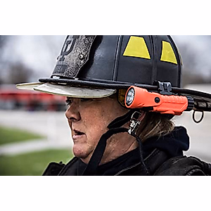 Streamlight 88901 Vantage 180 X Helmet Mounted and Right Angle Firefighter Flashlight with Helmet Bracket, Orange