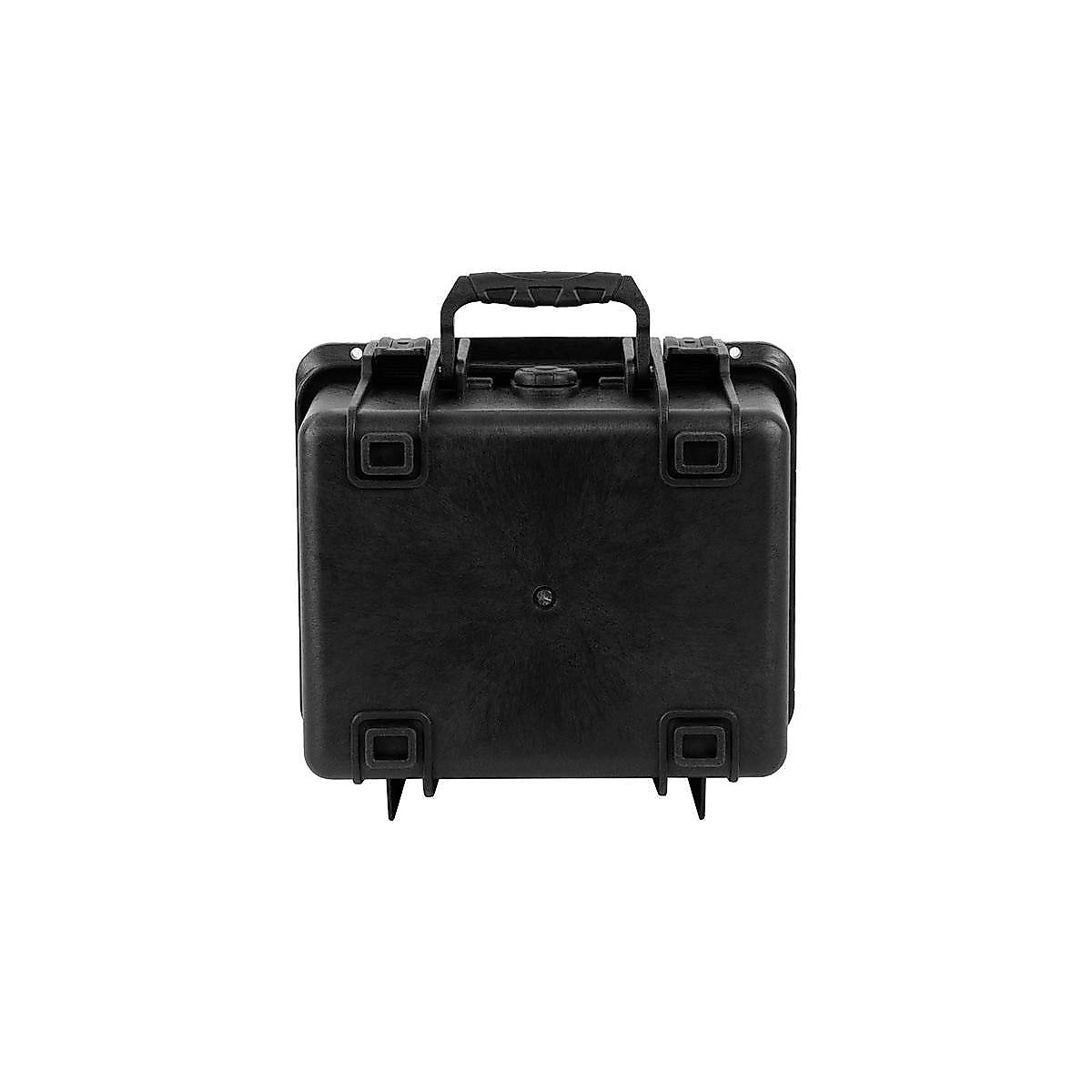 Monoprice Weatherproof/Shockproof Hard Case - Black Ip67 Level Dust and Water Protection Up to 1 Meter Depth with Customizable Foam, 10" x 9" x 7", 6.6 Liter