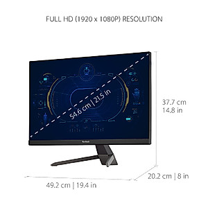 ViewSonic VX2267-MHD 22" 1080p Gaming Monitor w/ 100Hz, 1ms, FreeSync, HDMI, VGA, and DP (Renewed)