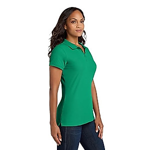 Port Authority Ladies Core Classic Pique Polo, Bright Kelly Green, XX-Large