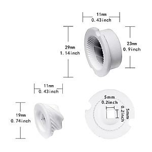ROLMZJX Salt and Pepper Grinder Ceramic Grinder Core Pepper Mill Accessories （3Pcs）