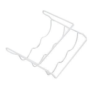 KWQBHW Fridge Wine Rack Water Bottle Holder Refrigerator Bottle Rack Hanging Drink Bottles Shelf Metal Wine Storage Organizer for Kitchen Holds 3 Bottles