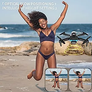 RiskOrb Drone with 1080P Dual Camera for Adults/Kids,FPV Foldable Quadcopter,Carring Bag,2 Batteries