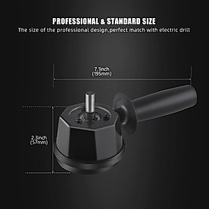 Dual Action Power System Tool, Forced Dual Action Polisher Adapter Detailing Tool with 3Pcs Polishing Pads For Cordless Drill for Car Polishing, Buffing, Waxing and Compounding -DAPSTS3