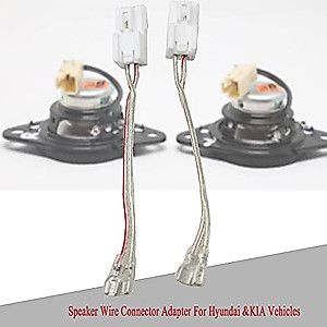 RED WOLF Car Door Speaker Wiring Harness for Hyundai 2002-2016 KIA 2003-2010, Toyota Camry Tacoma Corolla 2002-2011, Subaru Outback 2010-2014 Aftermarket Speaker Wire Connector 2 PC