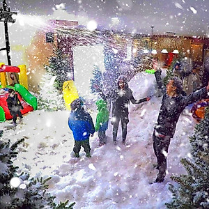 YeeSite Snow Machine Snowflake Making - 800W High Output Artificial Fake Snow Machine with Wireless Remote Control for Christmas Party Wedding Stage Effect Parades Fiestas Holidays
