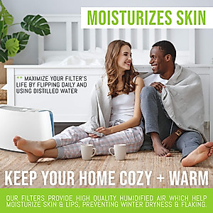 Durabasics 4 Pack Compatible Holmes HWF62 Humidifier Filter, Replacement for Holmes Humidifier Filter HWF62, Holmes A Filter Compatible, Compatible with Humidifier Filters Sunbeam Humidifier Filter A