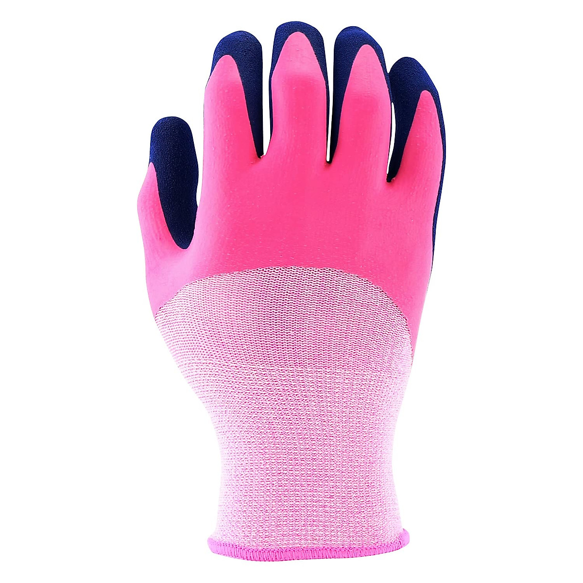 Miracle Gro Women's Double Dipped Sandy Foam Latex Gardening Work Gloves, Water Resistant, Excellent Grip, Durable, Pink/Purple, Medium, (MG30605/WML)