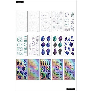 The Happy Planner Sticker Pack for Calendars, Journals and Projects –Multi-Color, Easy Peel – Scrapbook Accessories – Stargazer Theme – 30 Sheets, 567 Stickers Total