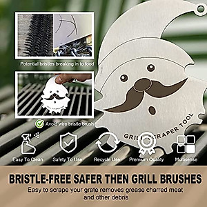 BBQ Grill Scraper Bottle Can Opener Premium Quality Stocking Stuffers for Men for Mineral Water Bottles Cans
