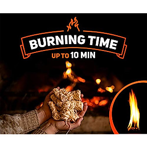 Zorestar Fire Starters Kit for Campfires - Firewood Starter for Outdoor Fire Pit - Chimney/BBQ Charcoal Starter - Camping Fire Starter Accessories - Eco Firelighters for Indoor and Outdoor Use