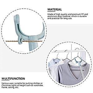 LIFKOME Retractable Clothes Pole Telescoping Long Reach Sticks 60-102cm Adjustable Clothesline Pole with Hook Clothes Drying Fork Clothes Hook Pole for Closet Household Balcony Use