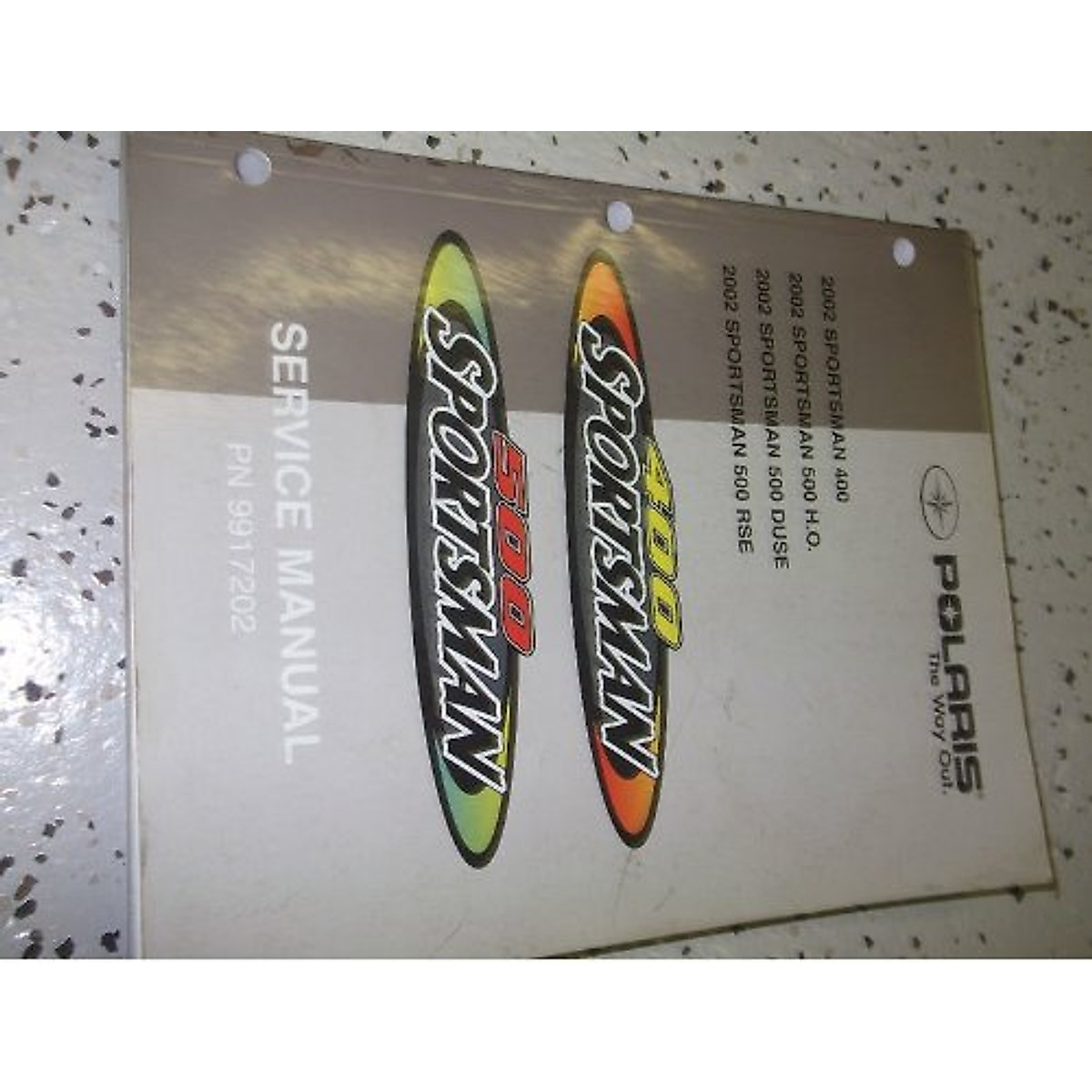 2002 Polaris SPORTSMAN 400 500 MODELS Shop Repair Service Manual FACTORY OEM 02