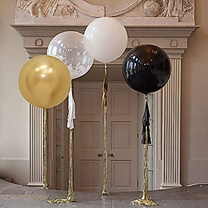 Clear balloons for Stuffing Large Balloons 24 Inch Translucent Balloon 5 Jumbo Balloons Giant Globe Strong Latex Big Round Balloon Decorating Wedding, Baby Shower, Birthday Party Helium Quality