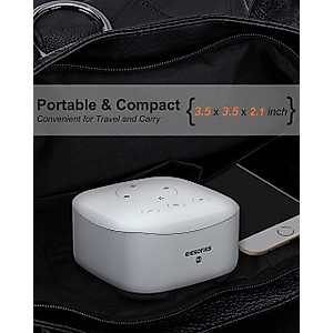 elesories S3 White Noise Machine, Portable Sleep Therapy Sound Machine for Adults Baby Kids Sleeping
