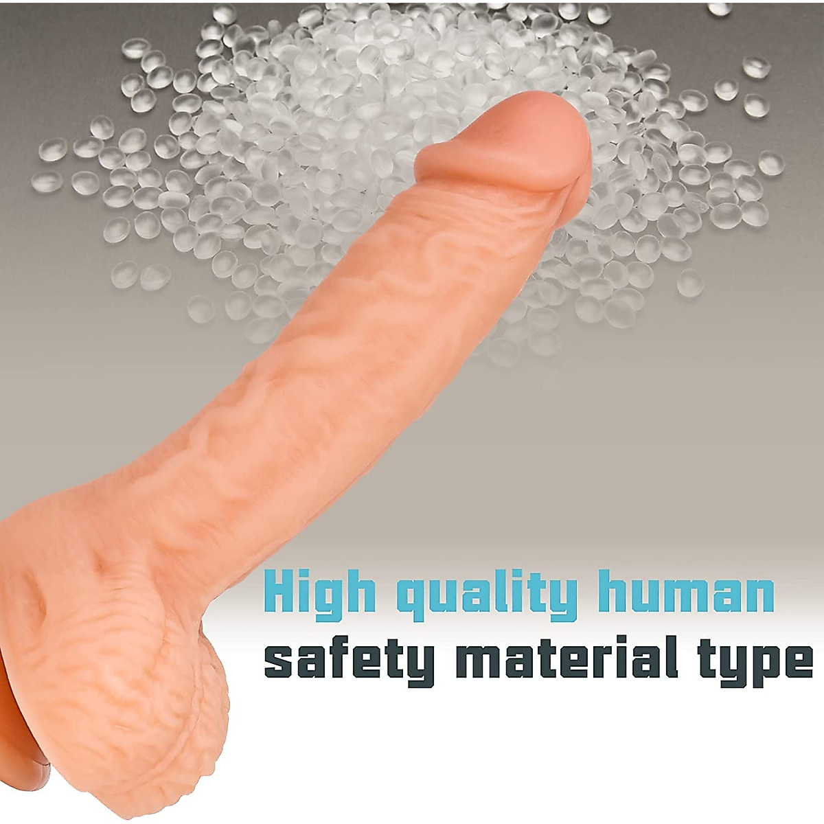 Vikkiy 7.3 Inch Realistic Dildo Feels Like Skin Body-Safe Material G spot Stimulator Dildos with Strong Suction Cup for Hands-free Play Sex Toys for Adult